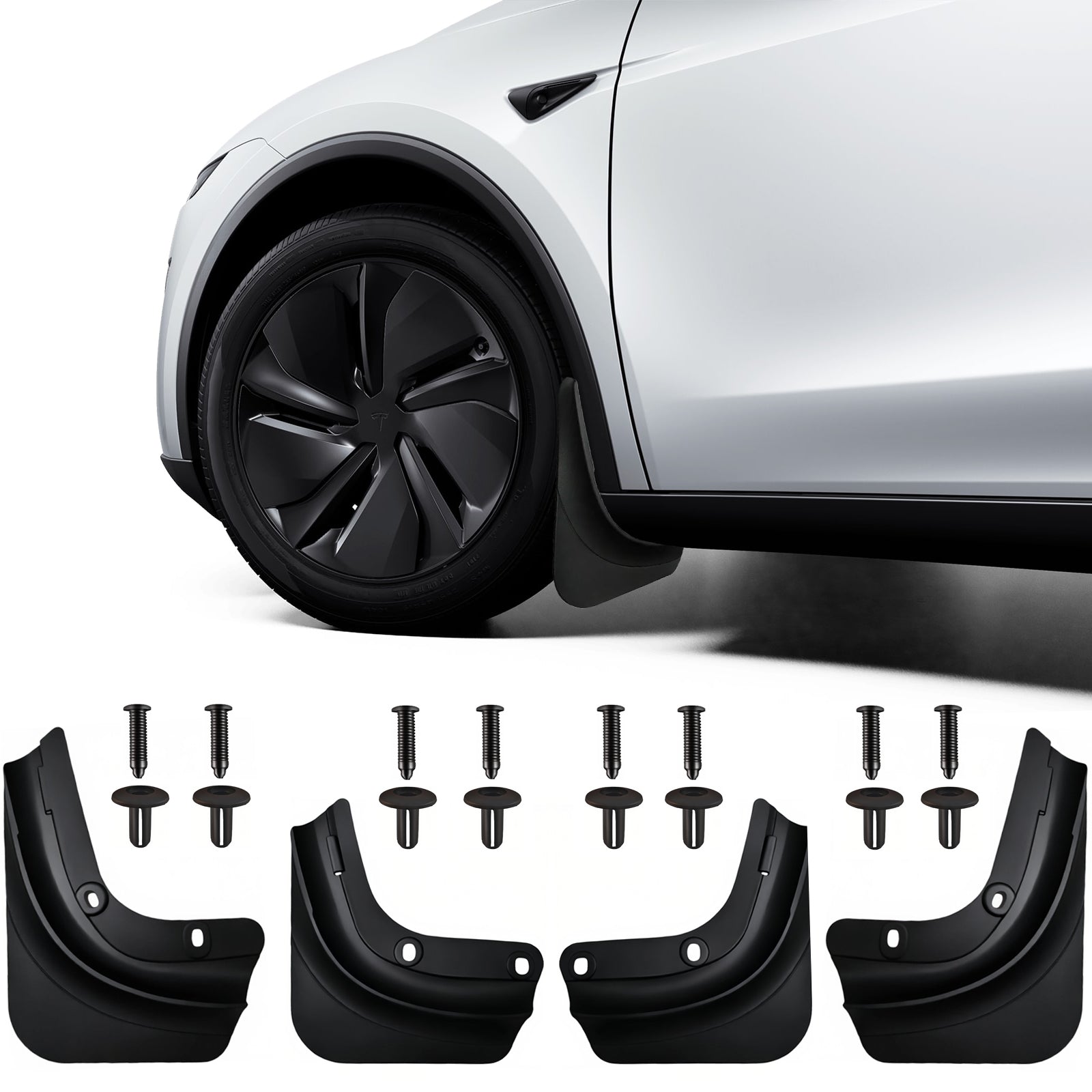 Tesheer Mud Flaps for Tesla Model Y – Durable Splash Guards